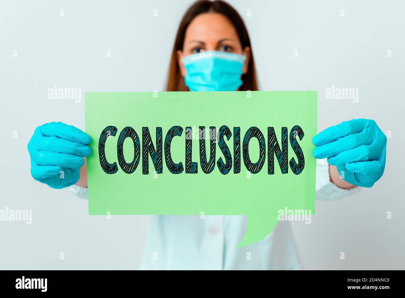 Handwriting text Conclusions. Conceptual photo explanation that uses ...