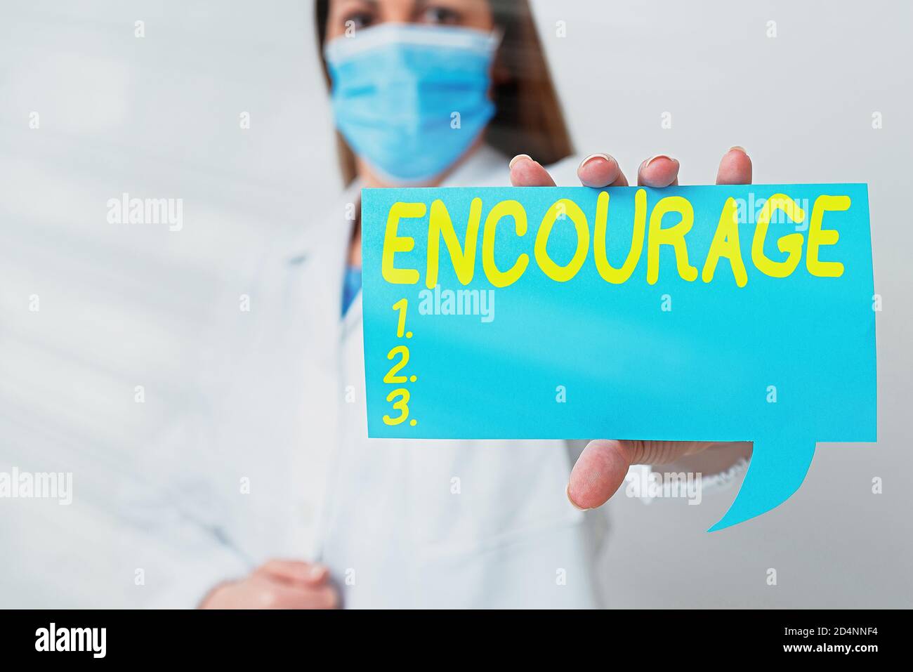 Conceptual hand writing showing Encourage. Concept meaning to inspire ...