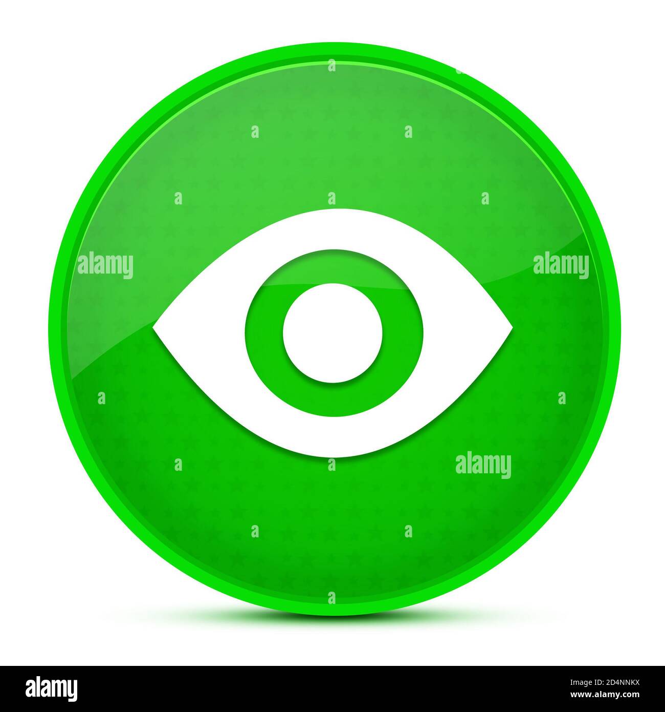 Visibility aesthetic glossy green round button abstract illustration ...
