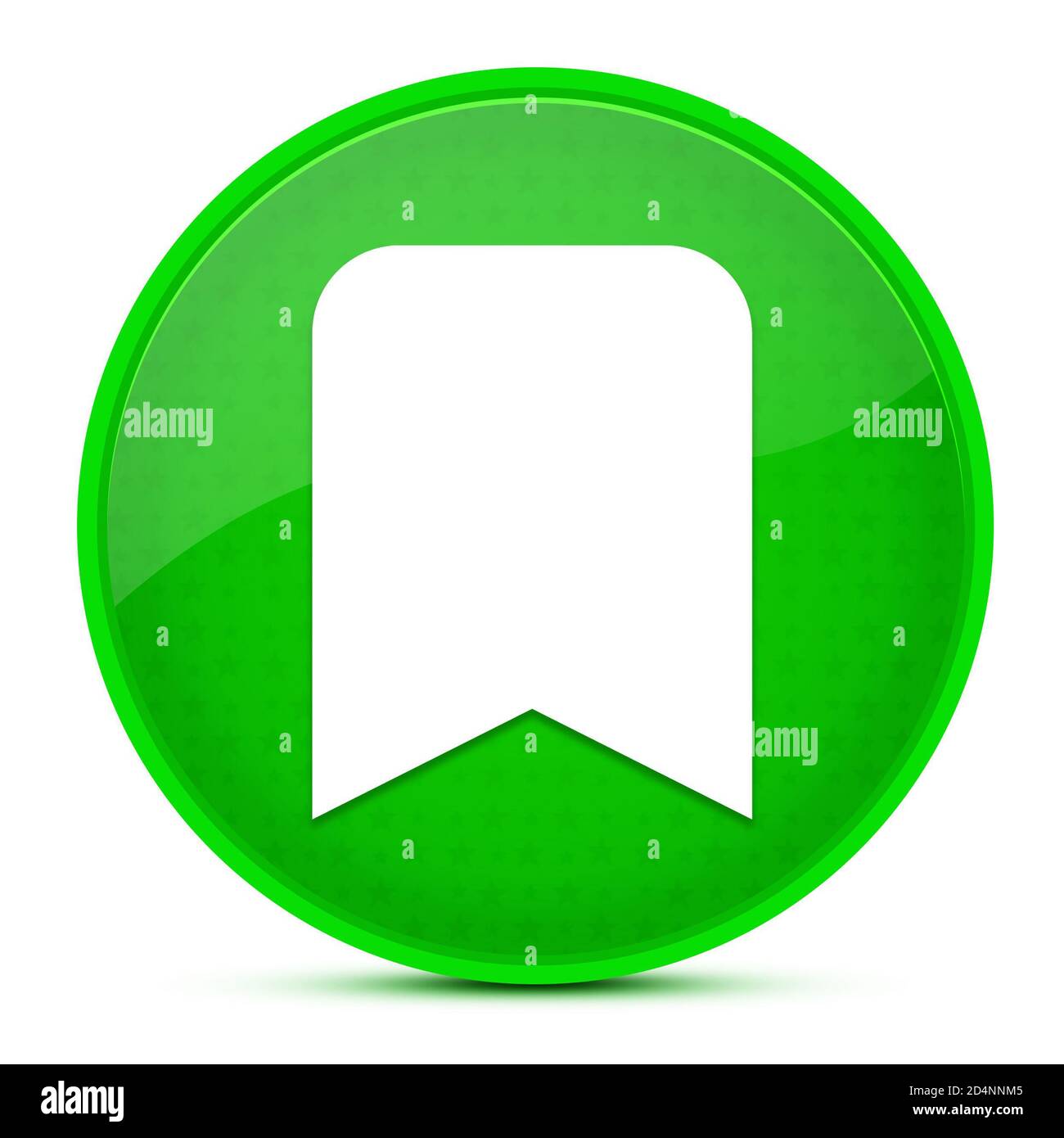Bookmark aesthetic glossy green round button abstract illustration ...