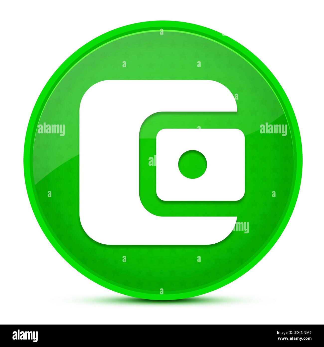 Account balance wallet aesthetic glossy green round button abstract ...