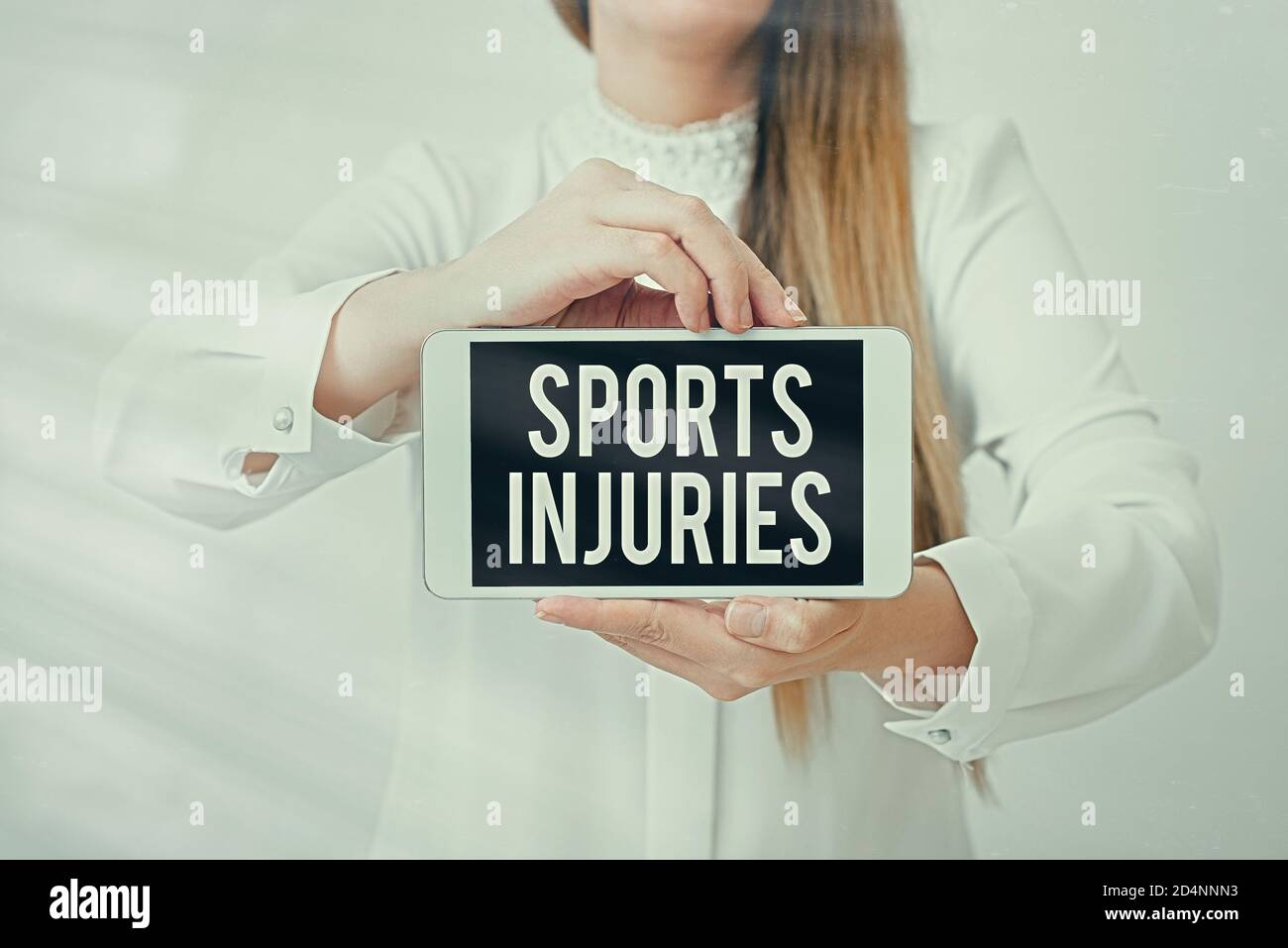 Text sign showing Sports Injuries. Business photo showcasing injuries ...