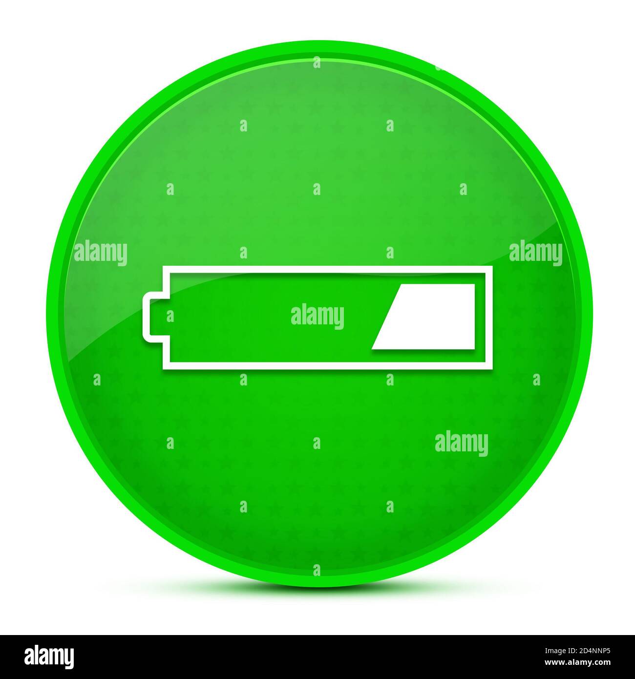 1 third charged battery aesthetic glossy green round button abstract ...