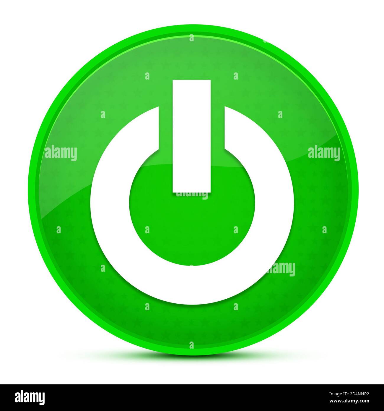 Engine Start aesthetic glossy green round button abstract illustration ...