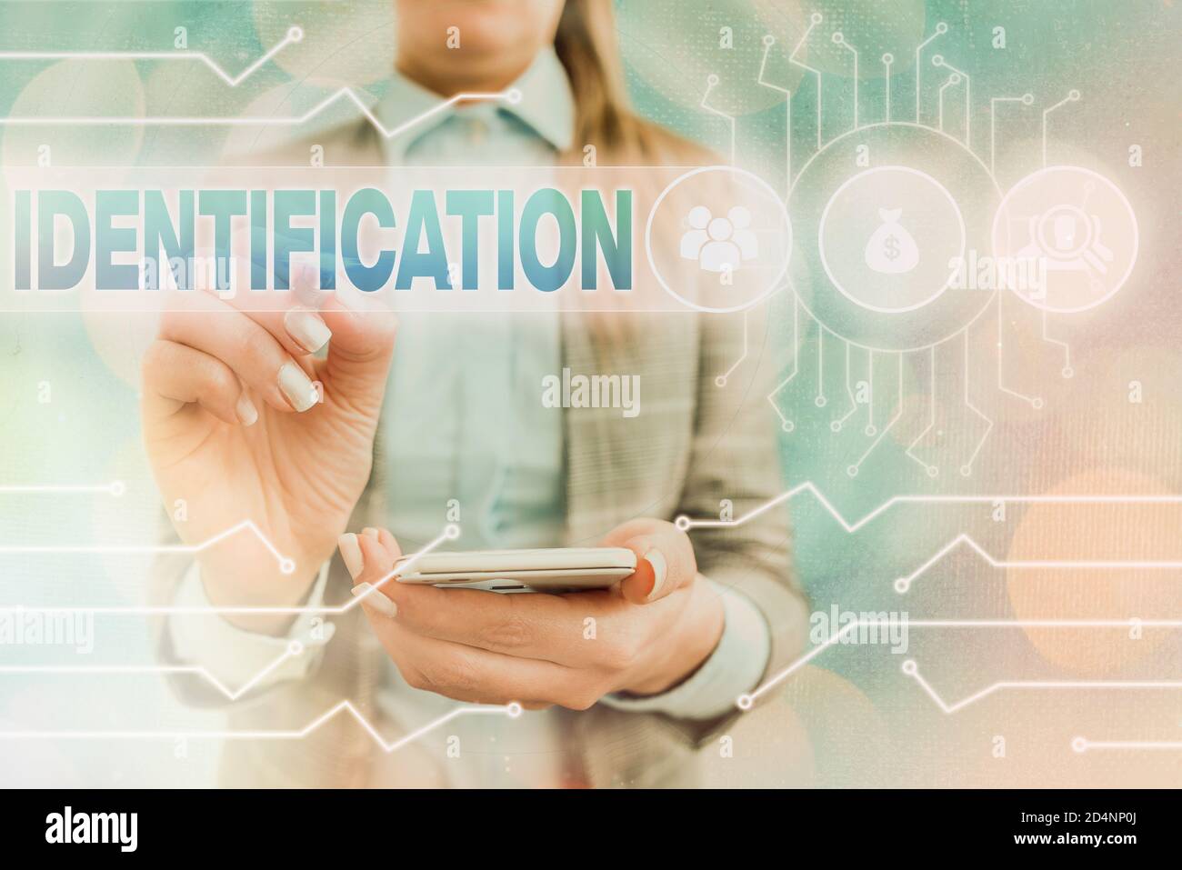 Text sign showing Identification. Business photo text proving an ...