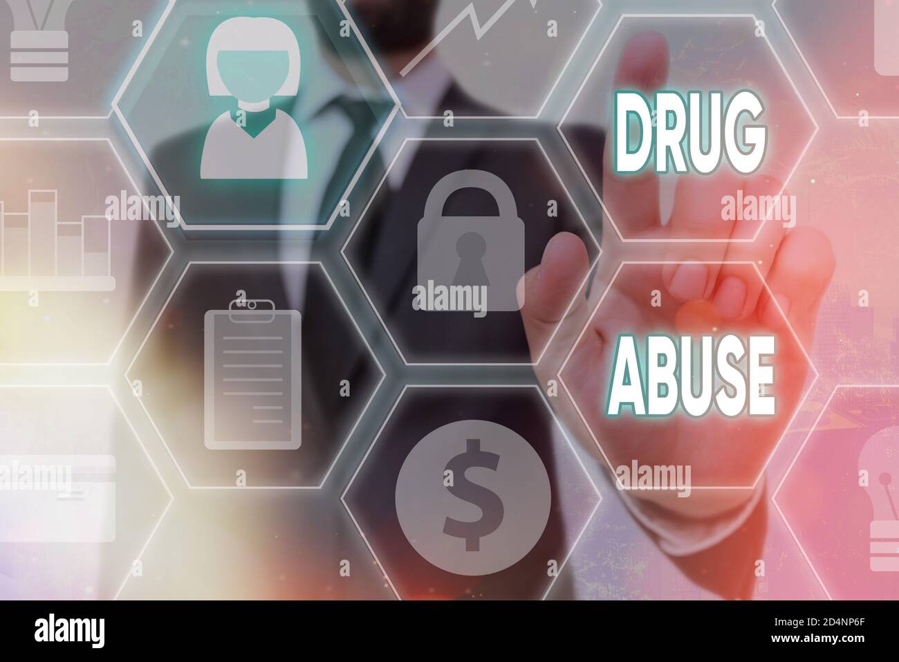 Text sign showing Drug Abuse. Business photo text the habitual taking ...