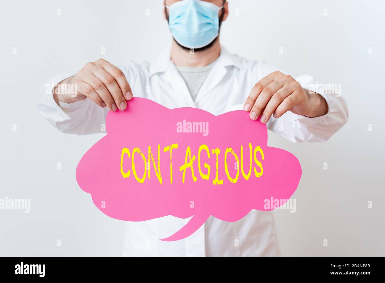 Conceptual hand writing showing Contagious. Concept meaning ...