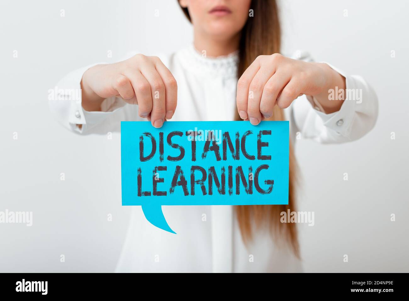 Conceptual hand writing showing Distance Learning. Concept meaning ...
