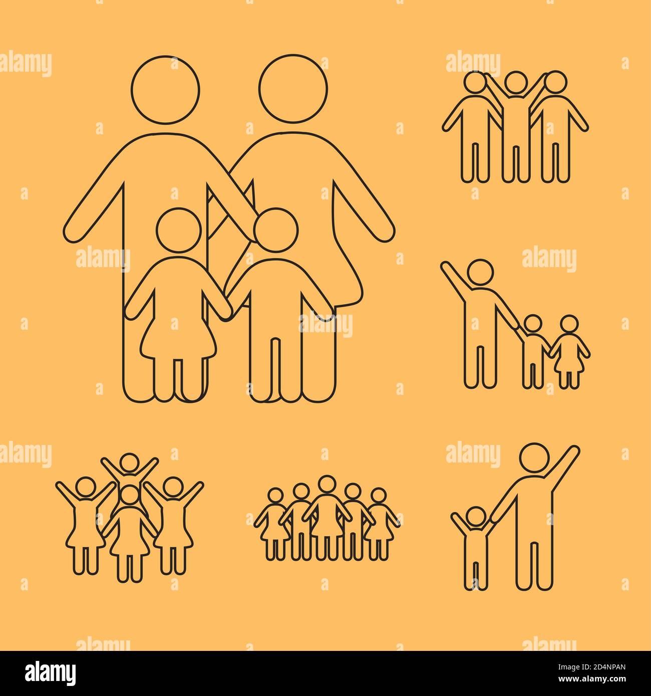 Staff Members In Group Stock Vector Images - Alamy