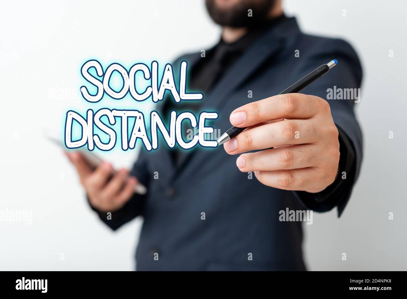 Text sign showing Social Distance. Business photo text degree of ...
