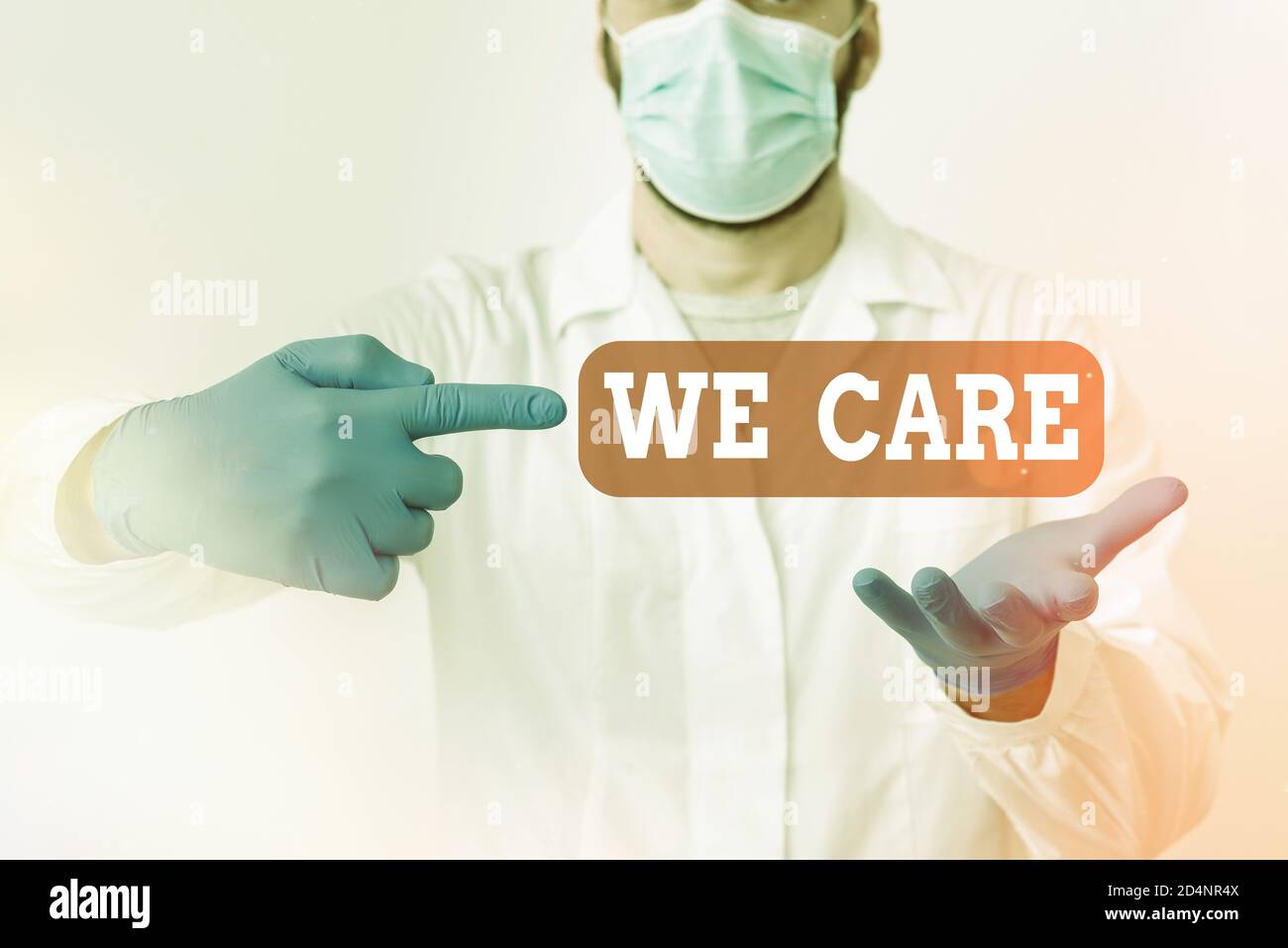 Text sign showing We Care. Business photo text Cherishing someones life ...