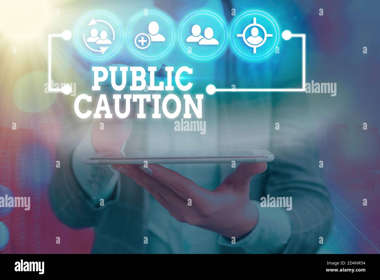 Writing note showing Public Caution. Business concept for formal ...