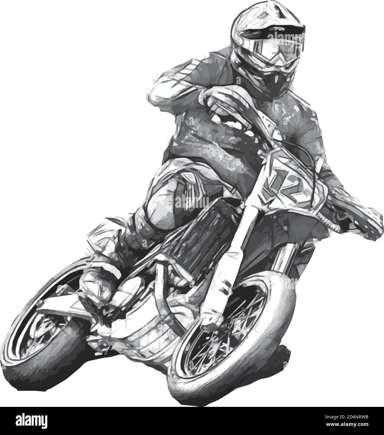 Vector motorcycle on white background Stock Vector Image & Art - Alamy