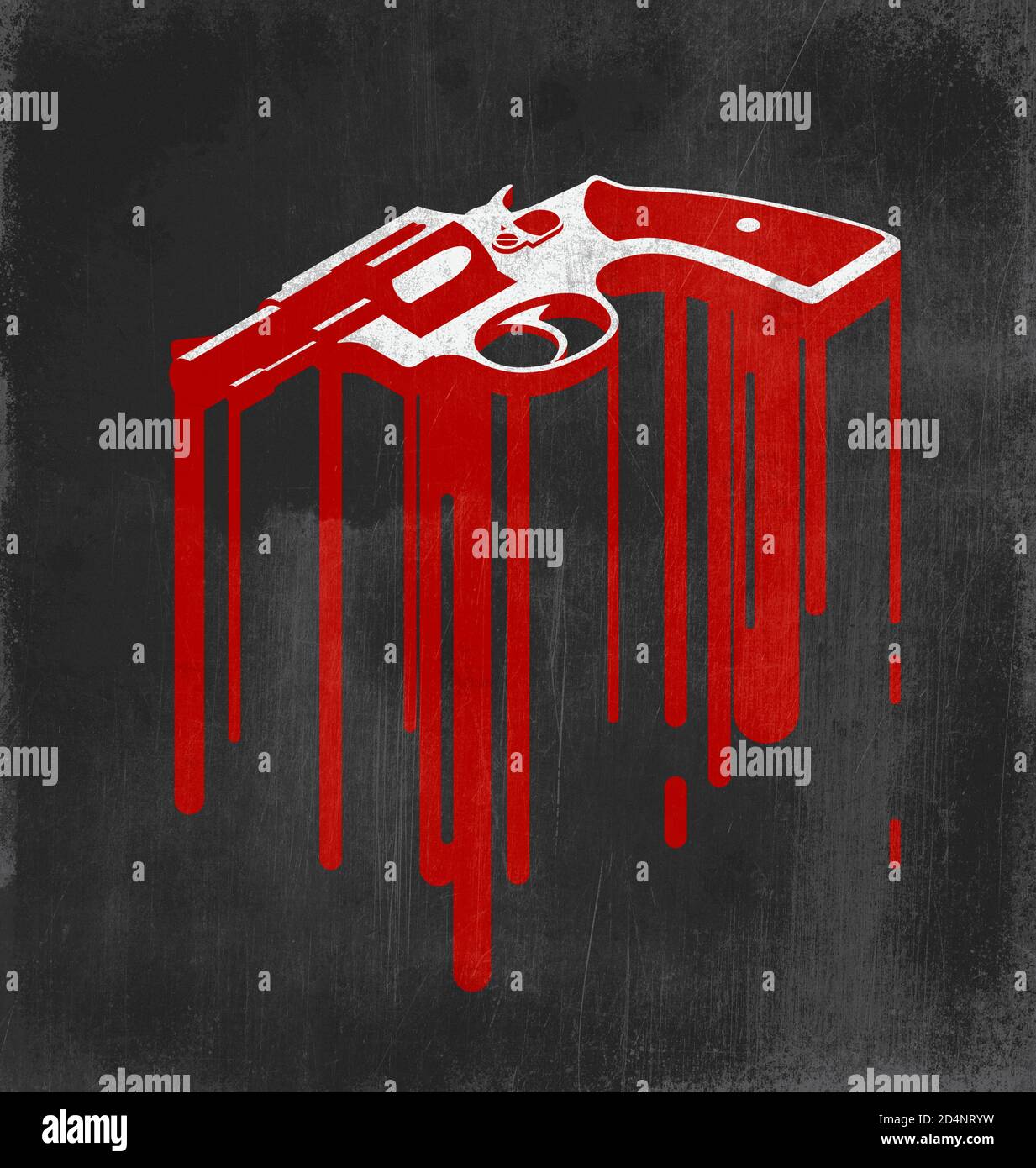 Revolver with blood stains: crime and noir movie concept Stock Photo ...