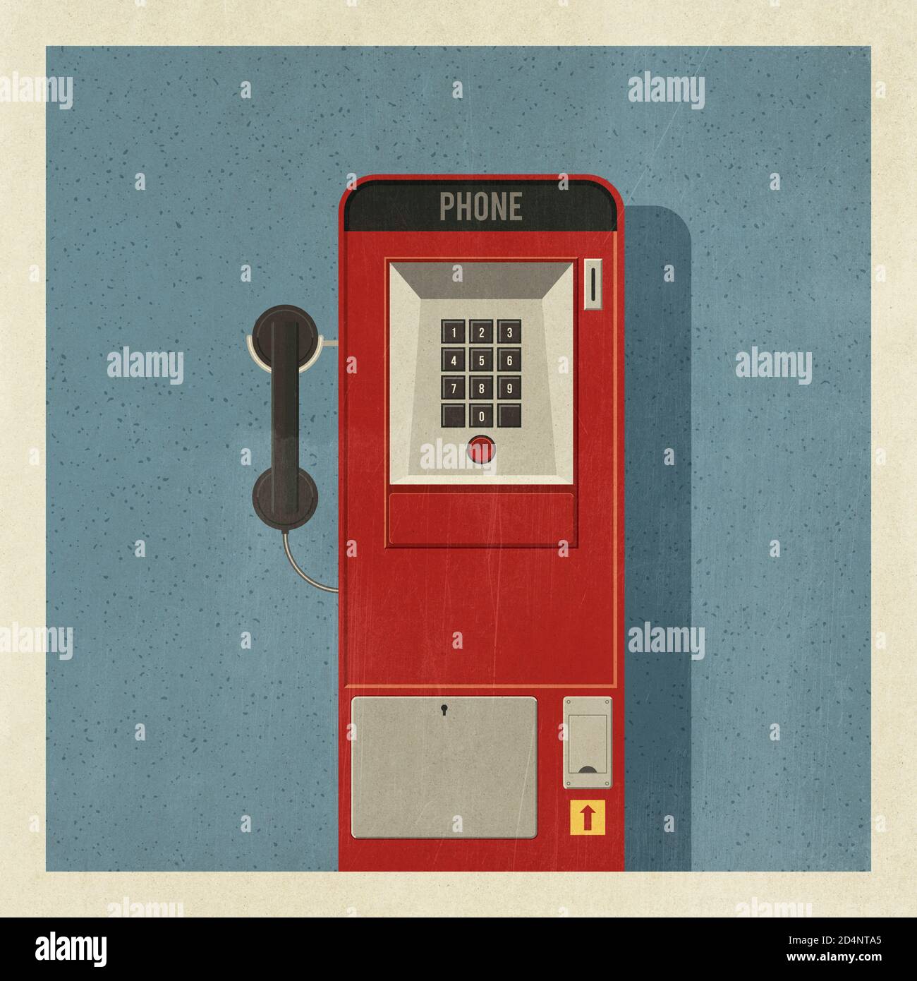 Red pay phone hi-res stock photography and images - Alamy