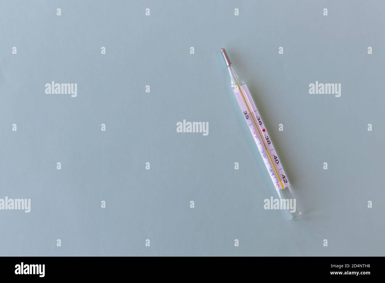 Closeup shot of a glass thermometer Stock Photo - Alamy