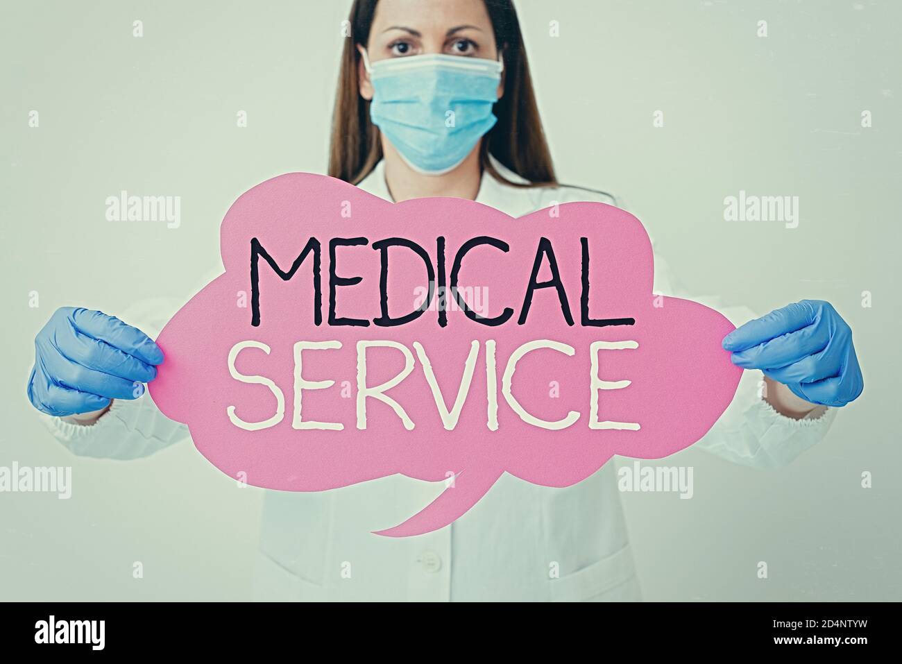 Word writing text Medical Service. Business photo showcasing care and ...