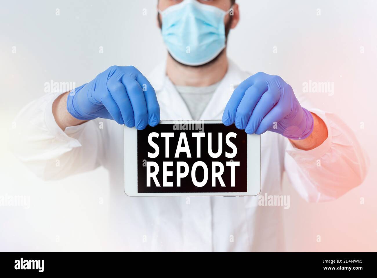 Text sign showing Status Report. Business photo text summarizes the ...