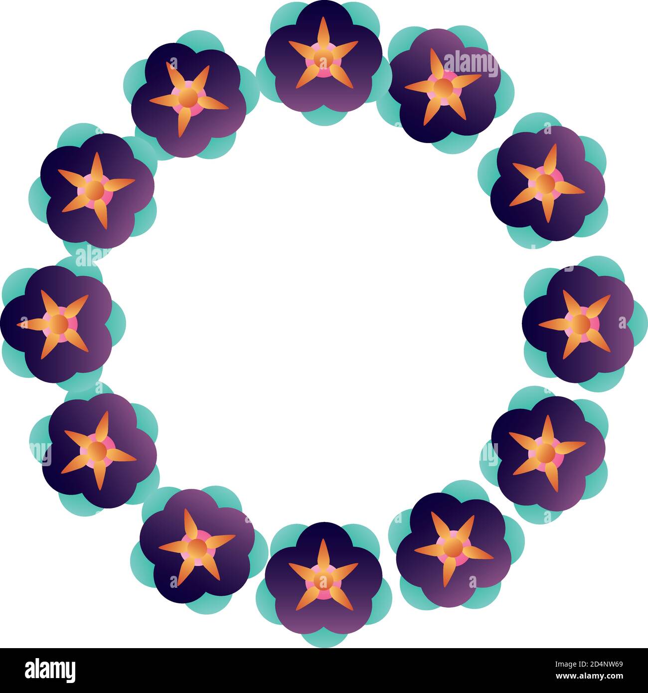 Floral Design Around Circle High Resolution Stock Photography and ...