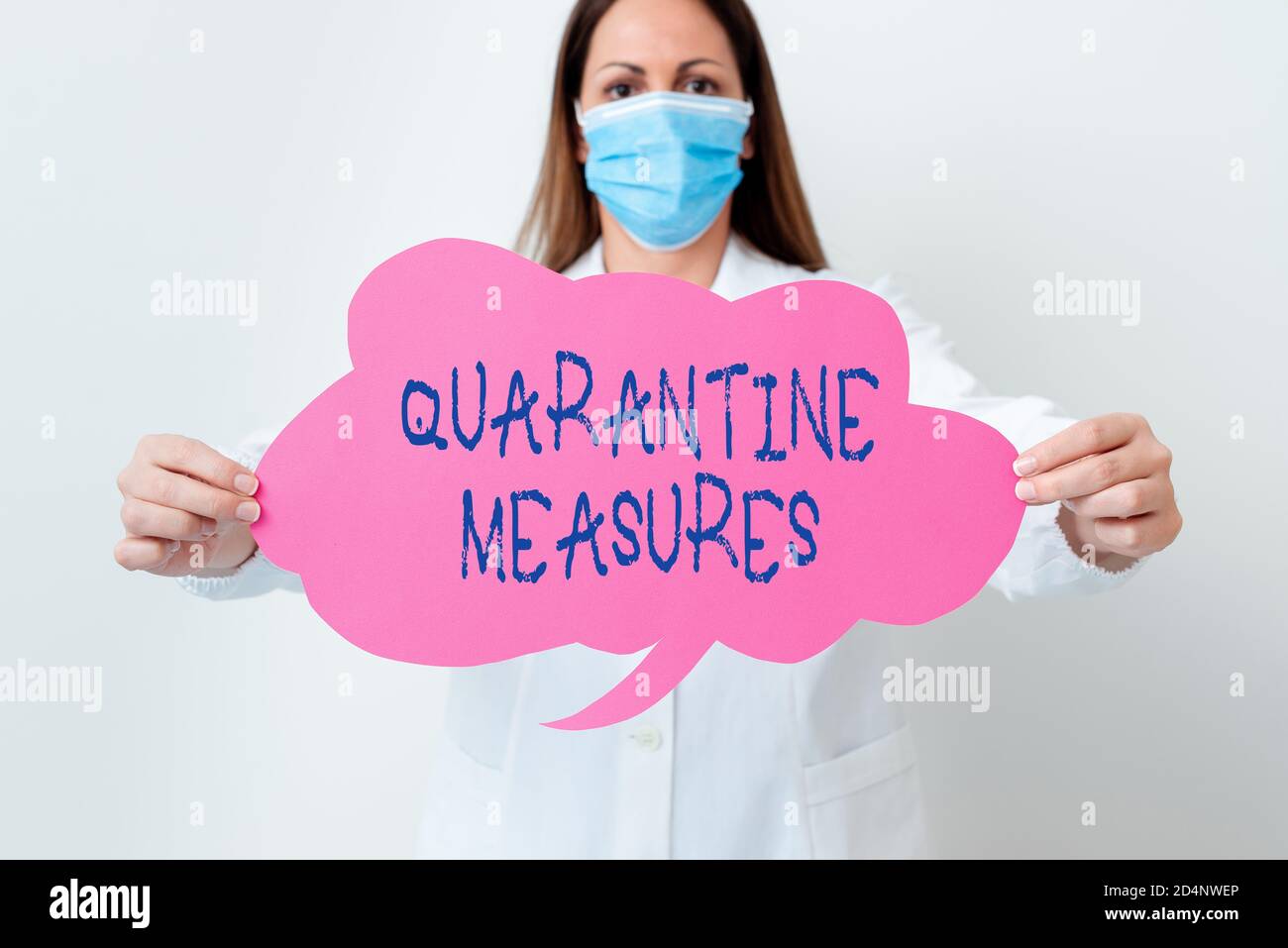 Handwriting text Quarantine Measures. Conceptual photo safety procedure ...