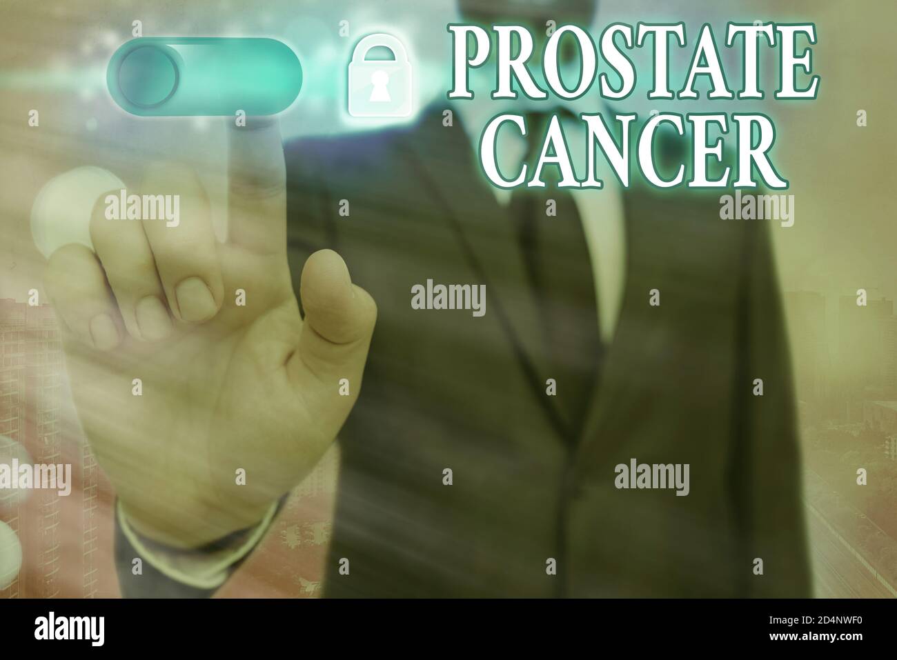 Text sign showing Prostate Cancer. Business photo text development of ...