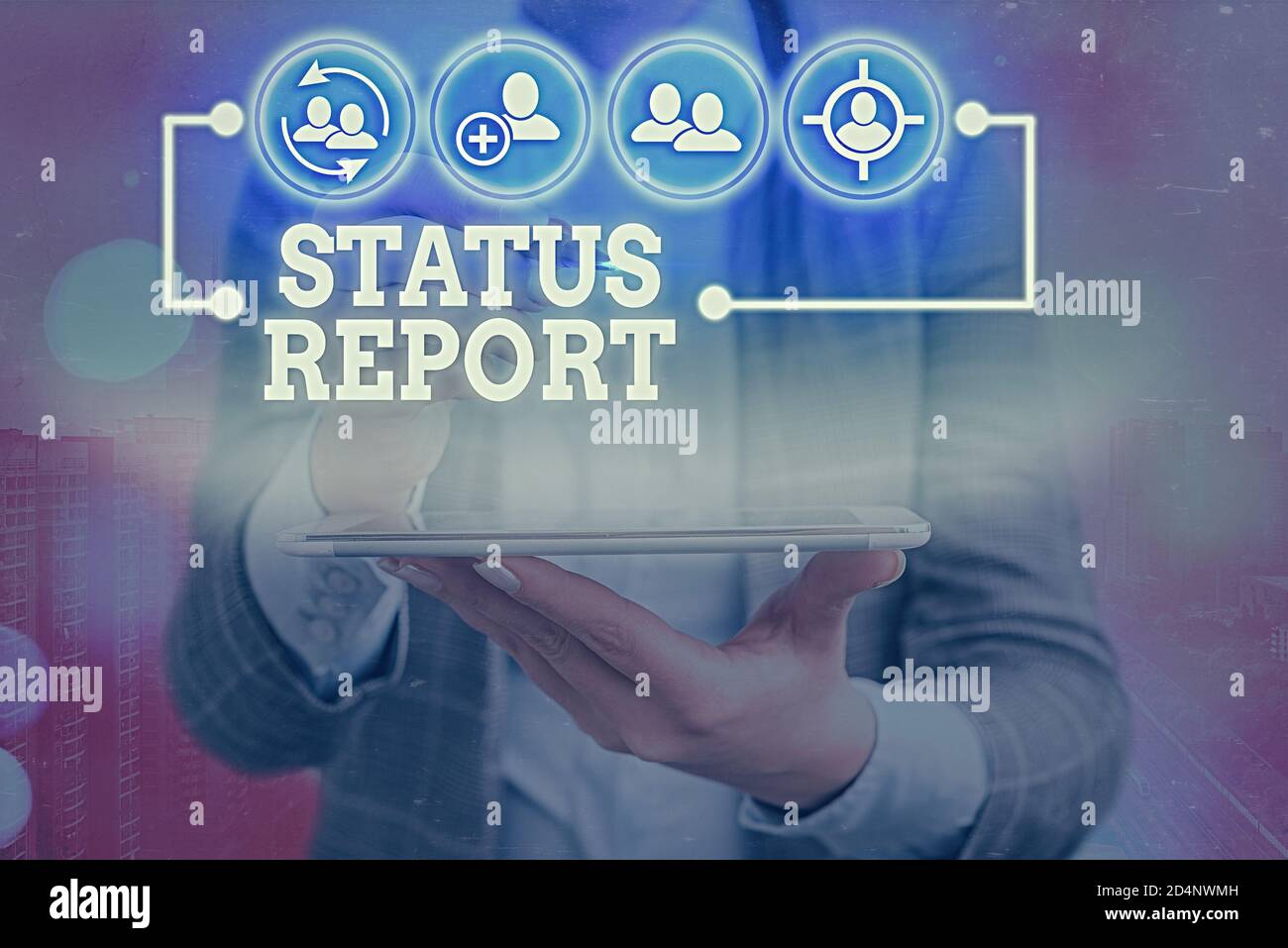 Writing note showing Status Report. Business concept for summarizes the ...