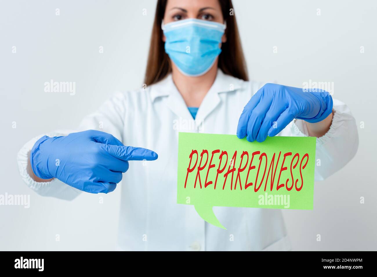Text sign showing Preparedness. Business photo text quality or state of ...
