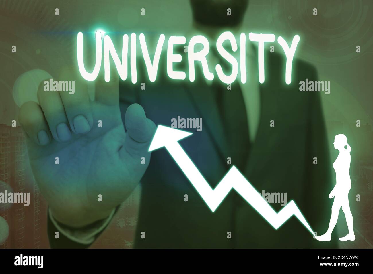 Conceptual hand writing showing University. Concept meaning institution ...