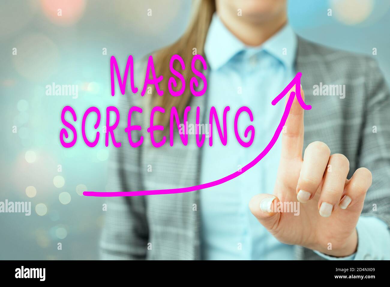 Handwriting text Mass Screening. Conceptual photo health evaluation ...