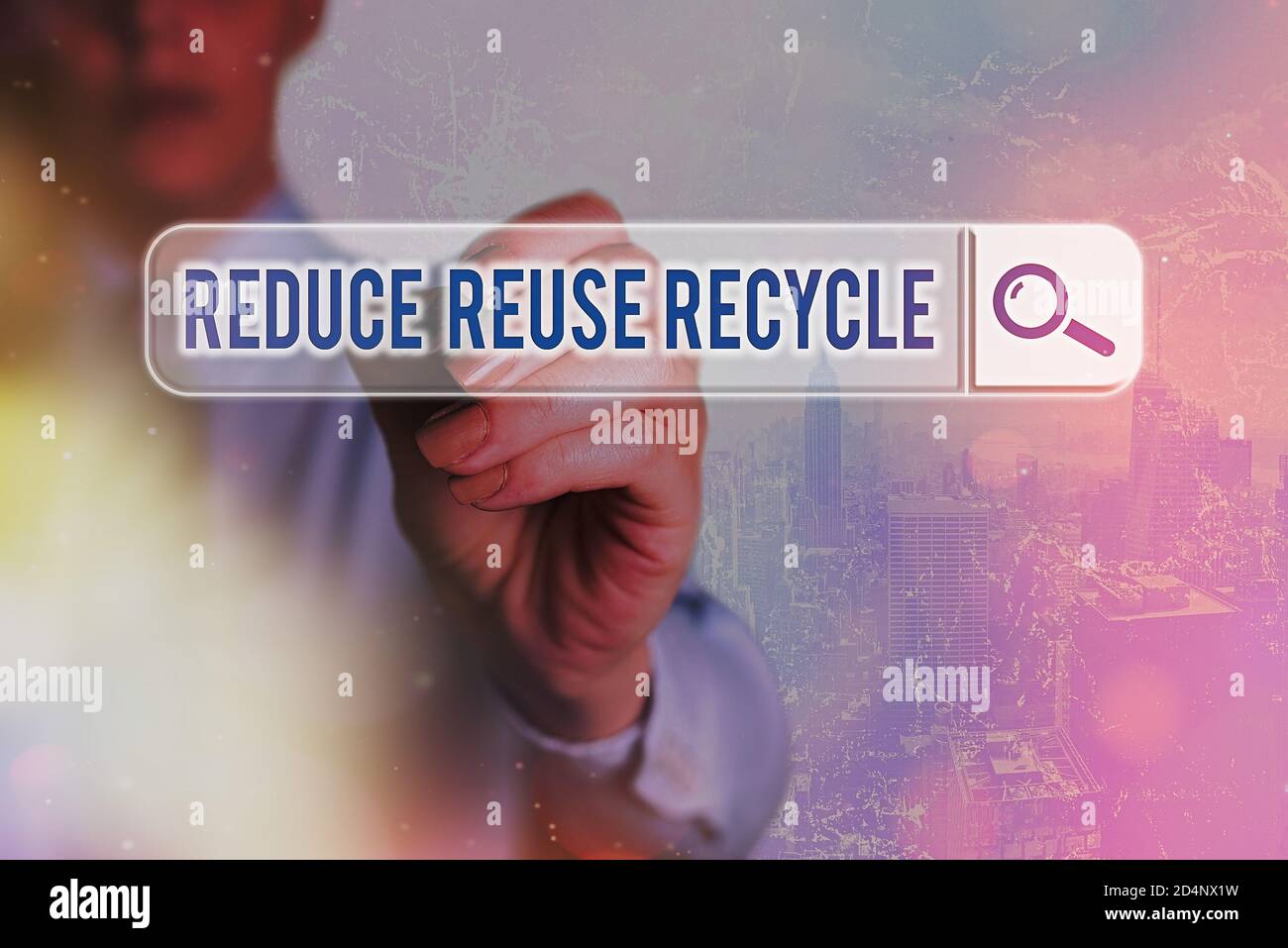 Conceptual hand writing showing Reduce Reuse Recycle. Concept meaning ...