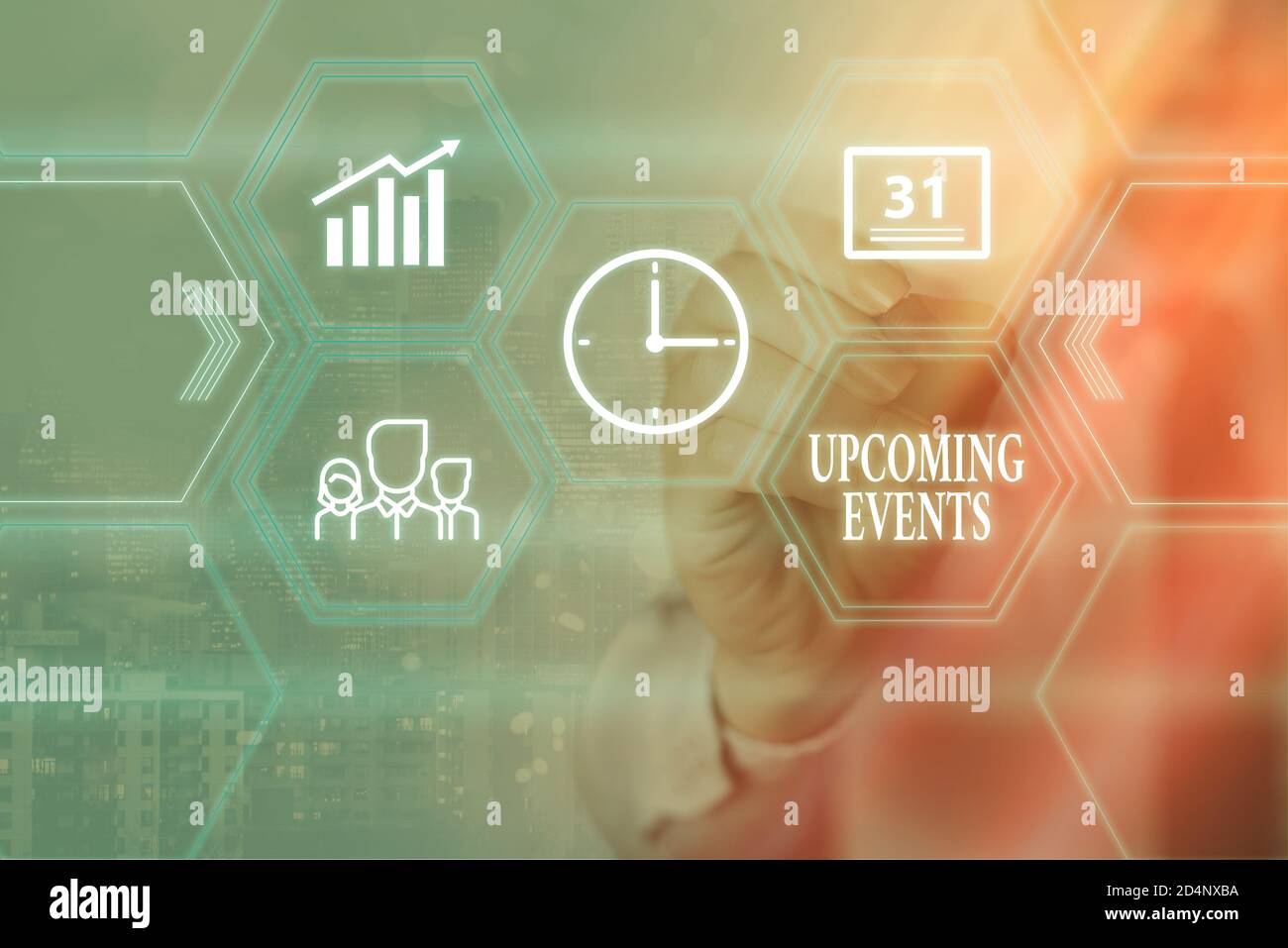 Conceptual hand writing showing Upcoming Events. Concept meaning the ...