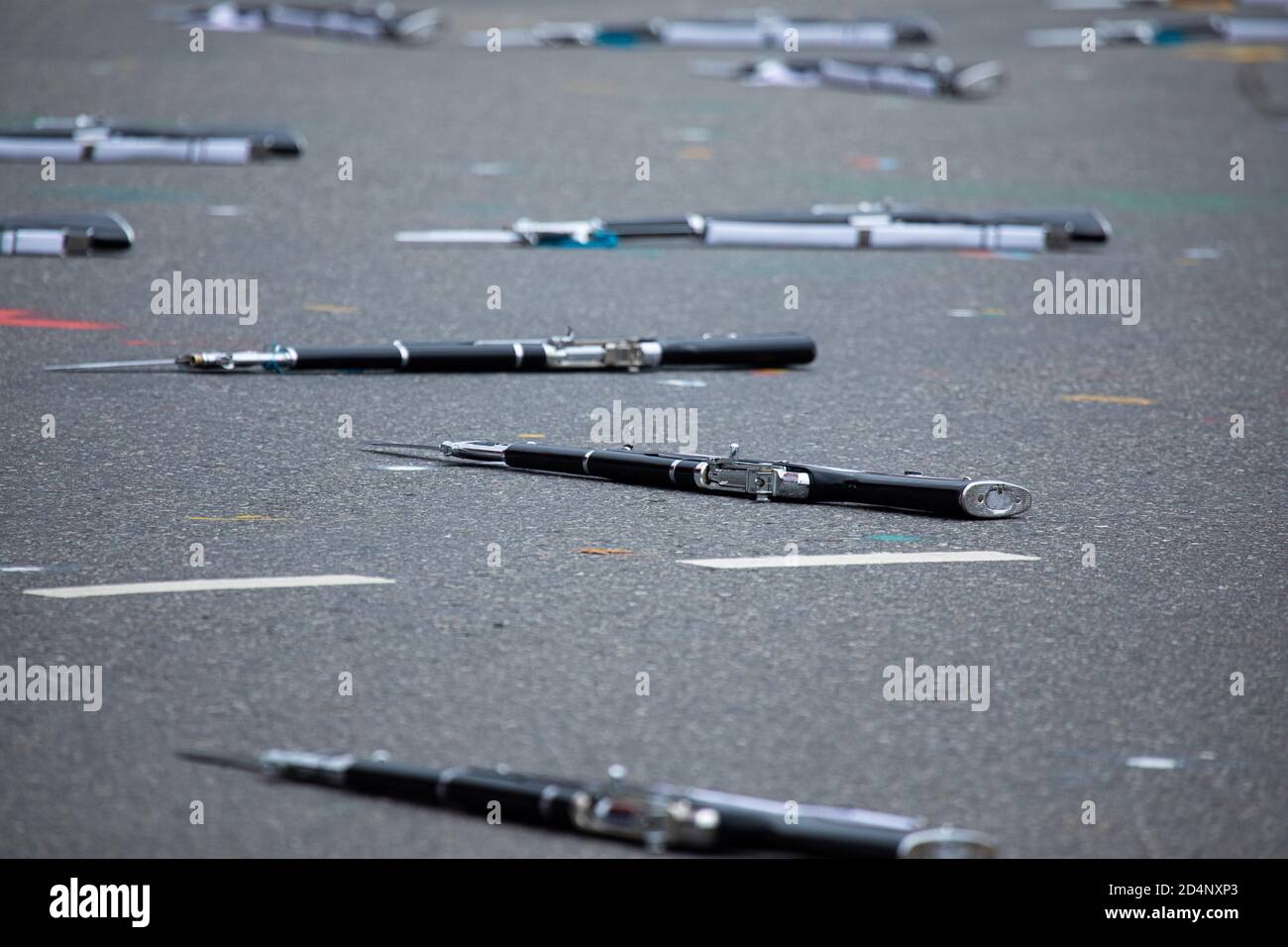 Taipei, Taiwan. 10th Oct, 2020. The rifles of the Tri-service Honour ...