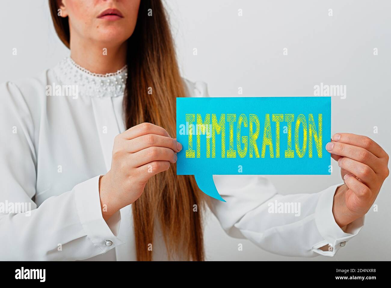 Writing note showing Immigration. Business concept for the action of ...
