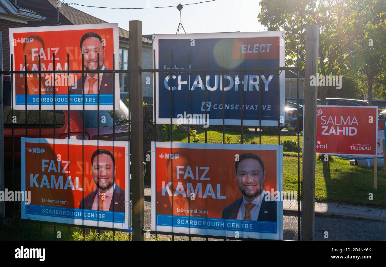 Canada election signs hi-res stock photography and images - Alamy
