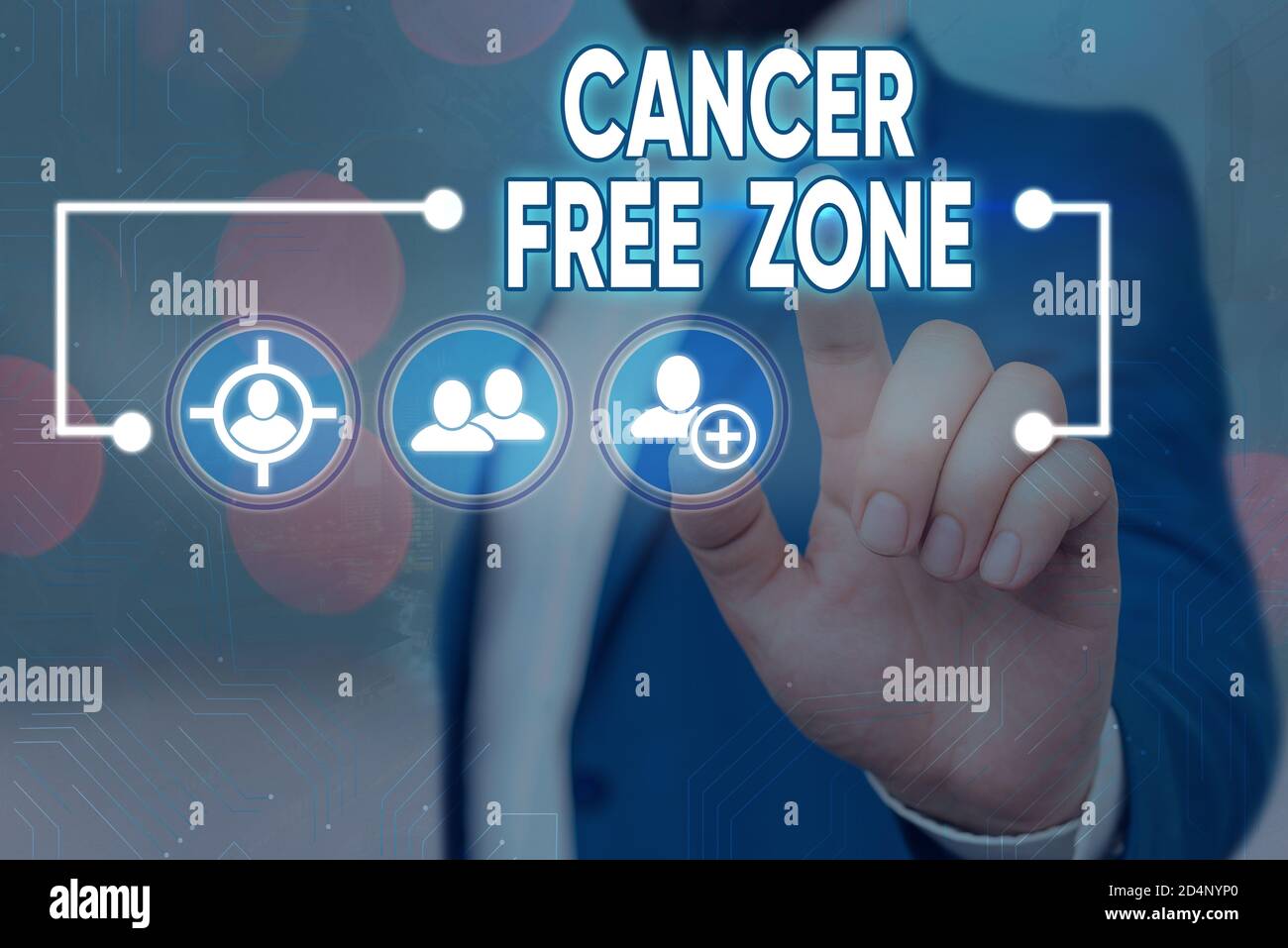 Handwriting text writing Cancer Free Zone. Conceptual photo supporting ...