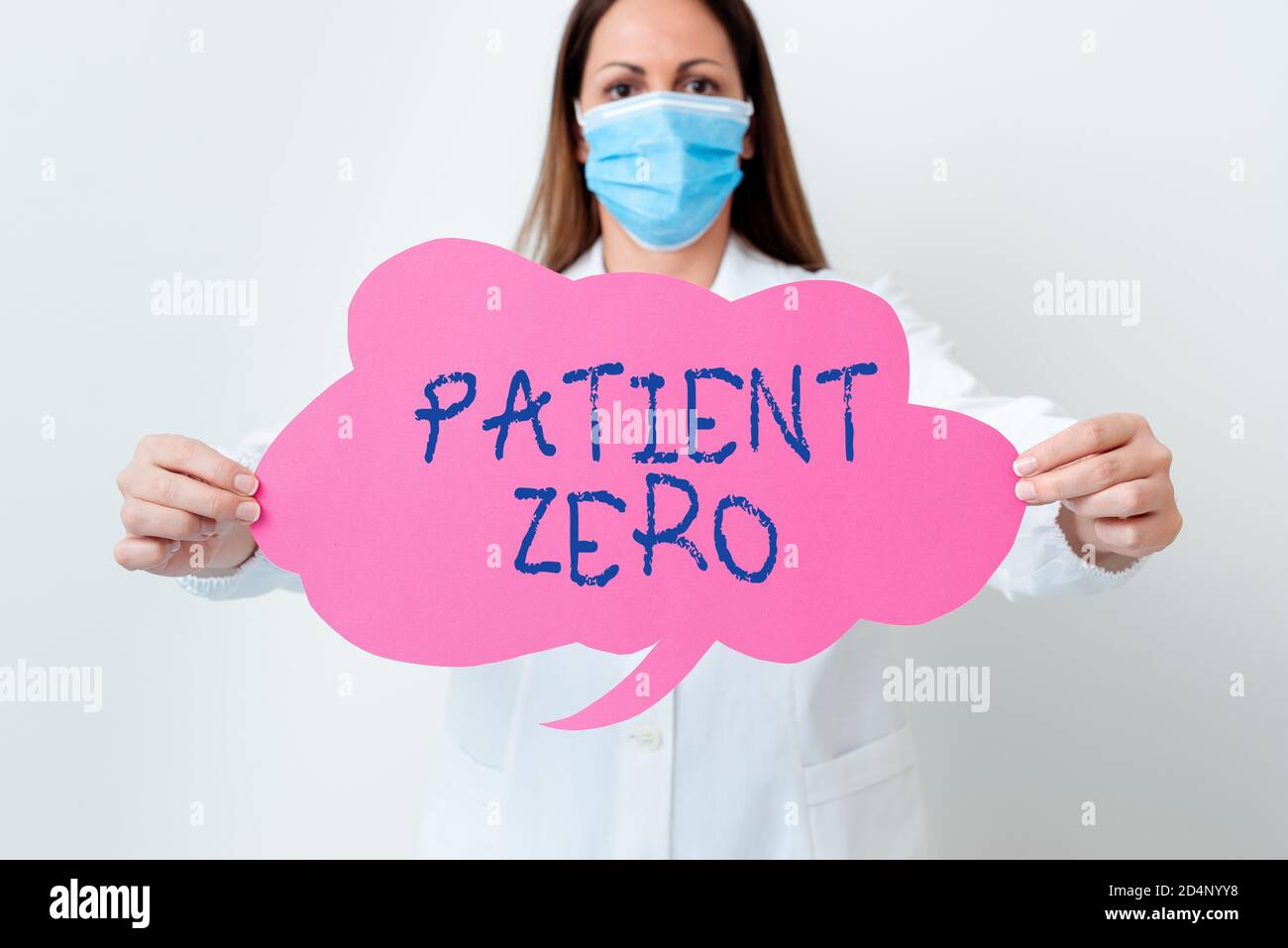 Handwriting text Patient Zero. Conceptual photo primary disease carrier ...