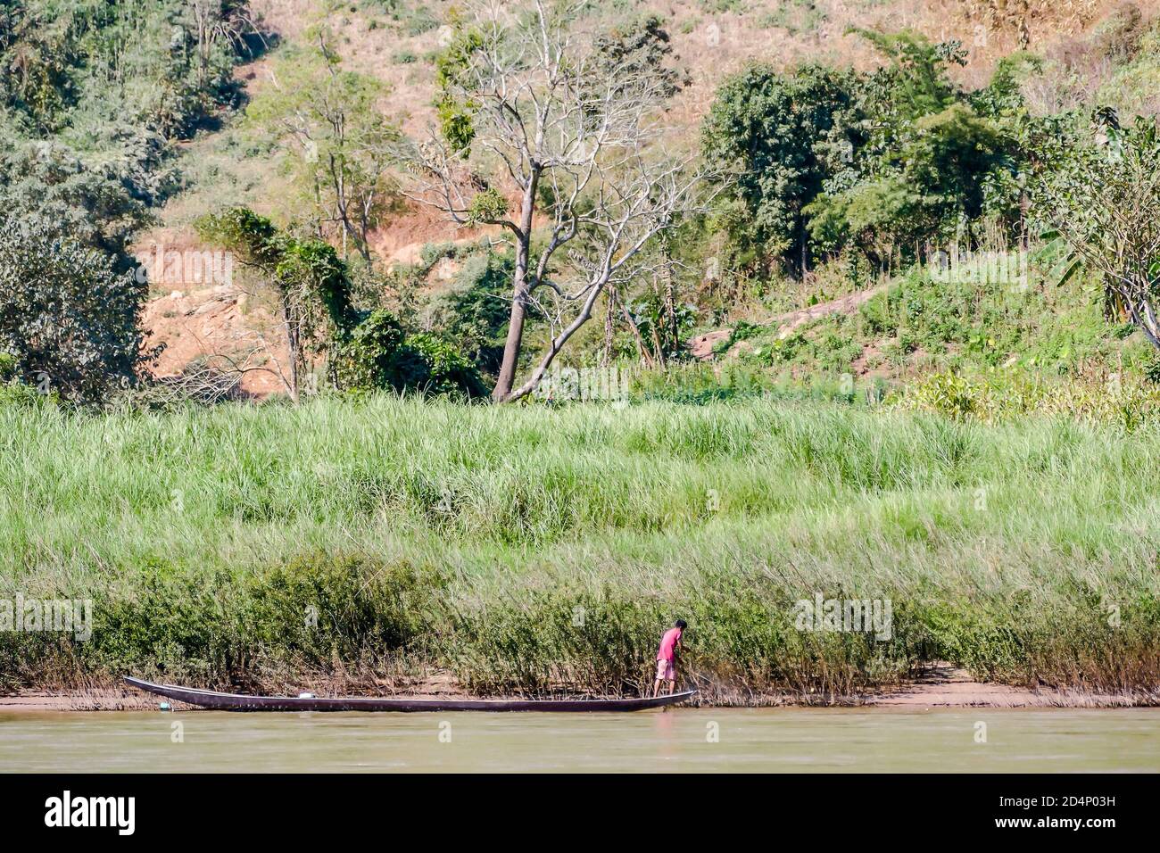 people on the river, digital photo picture as a background Stock Photo ...