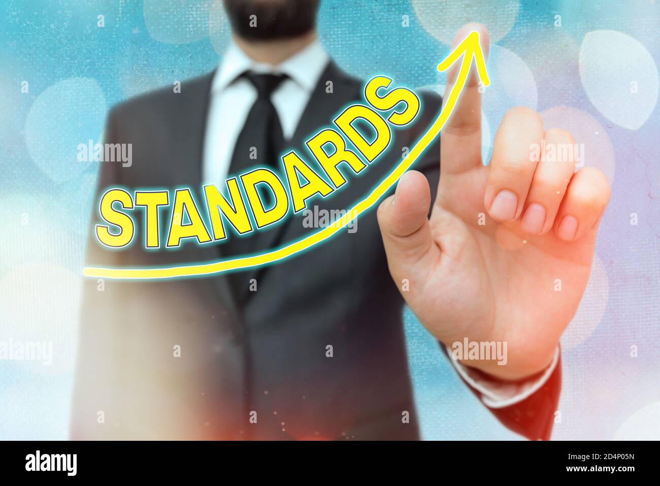 Word writing text Standards. Business photo showcasing something ...