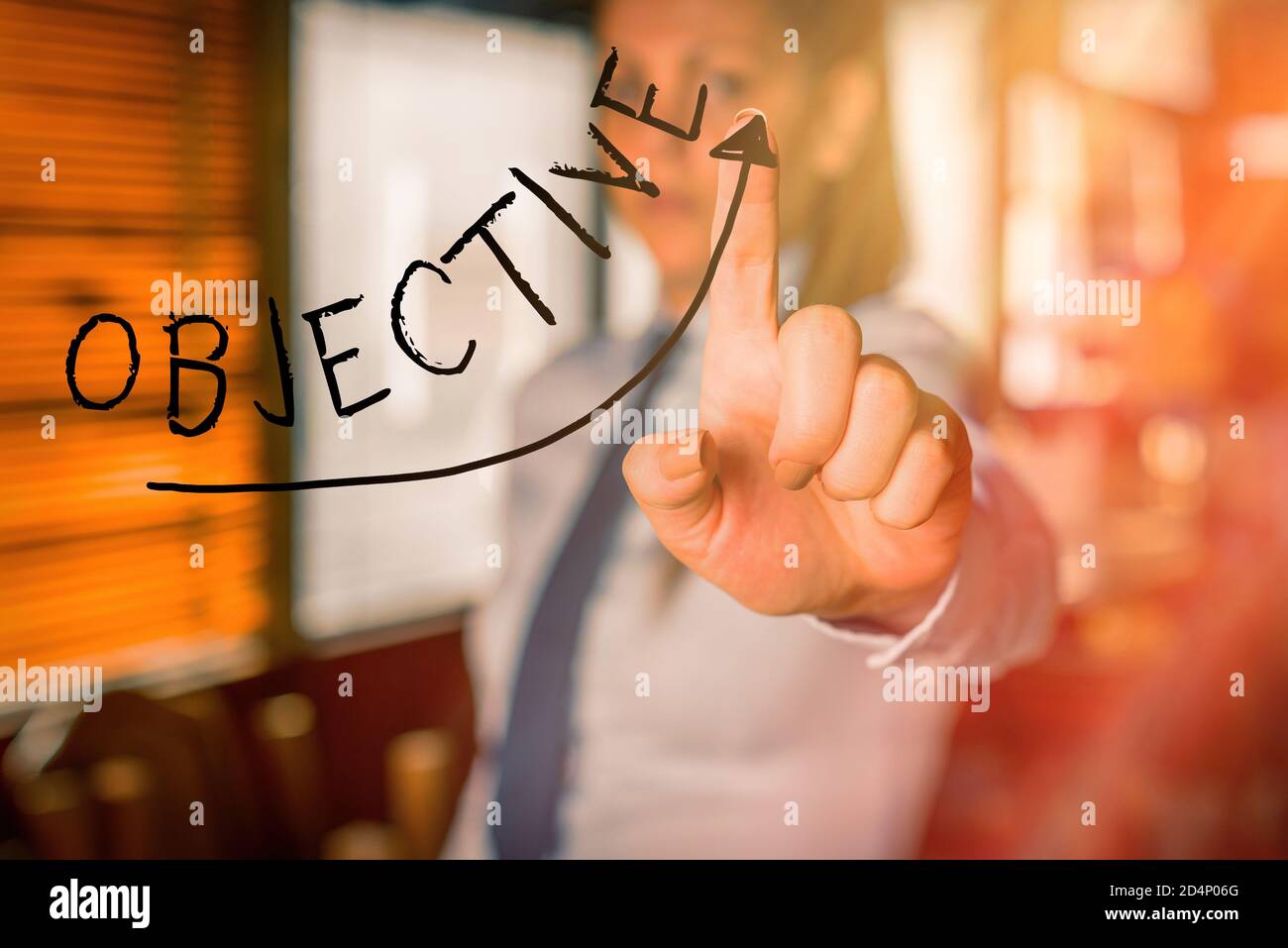 Text sign showing Objective. Business photo text expressing or dealing ...