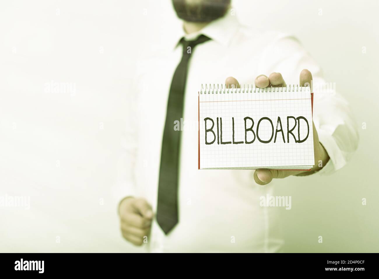 Handwriting text writing Billboard. Conceptual photo a flat surface on ...