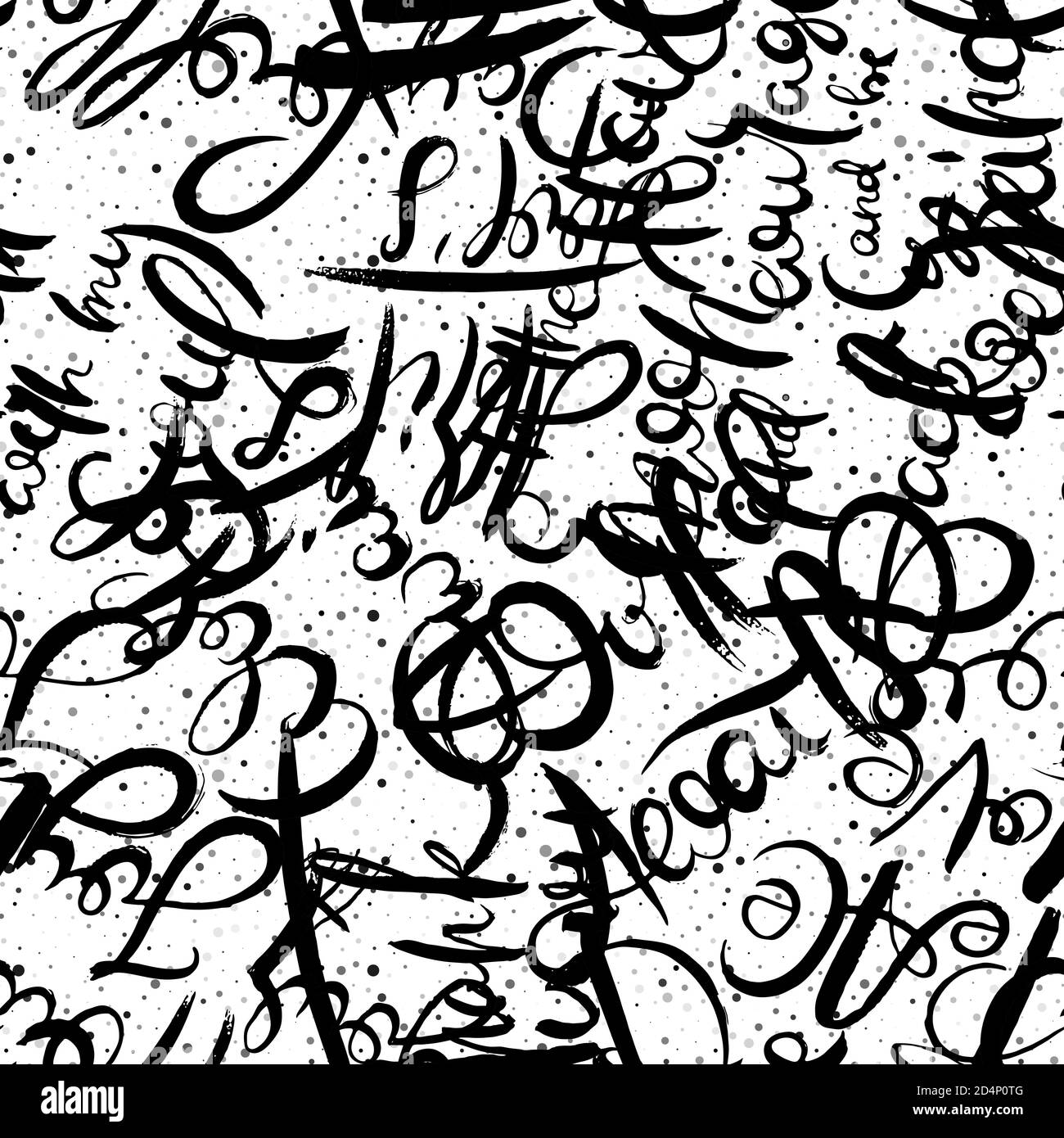 Graffiti background seamless pattern. Hand style tagging. Vandal vector ...