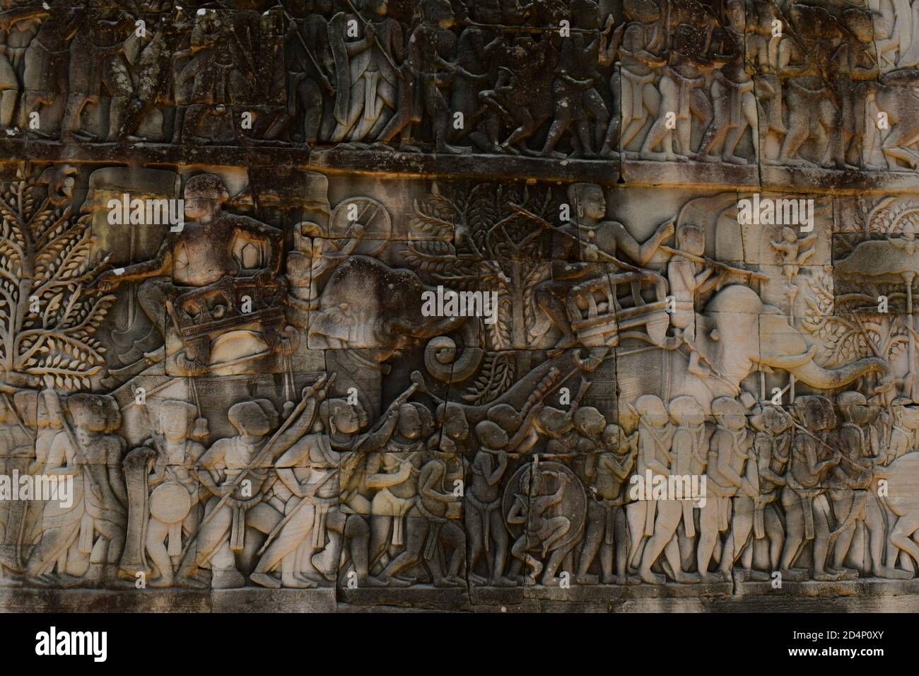 Stone Carvings and Pillars of Ankor Wat Temples Stock Photo - Alamy