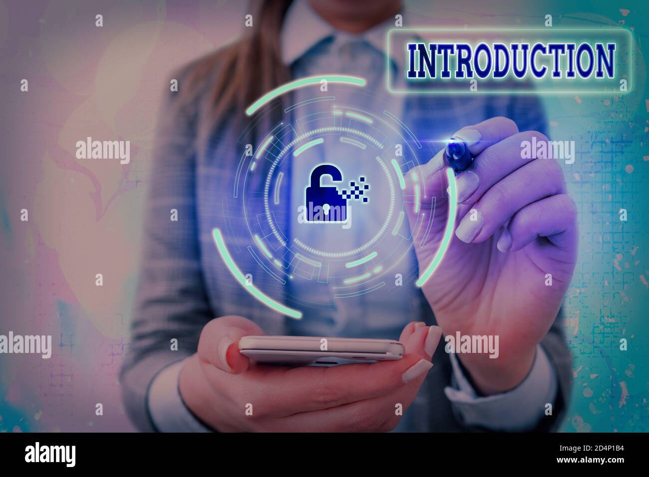 Conceptual hand writing showing Introduction. Concept meaning act or ...