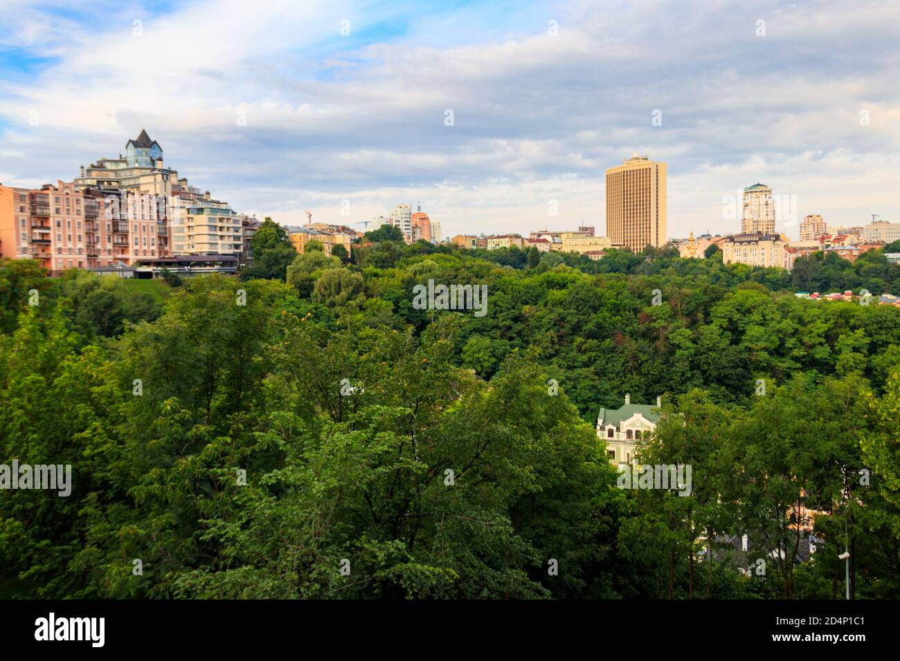 View of historical neighbourhood Podil in Kiev, Ukraine Stock Photo - Alamy