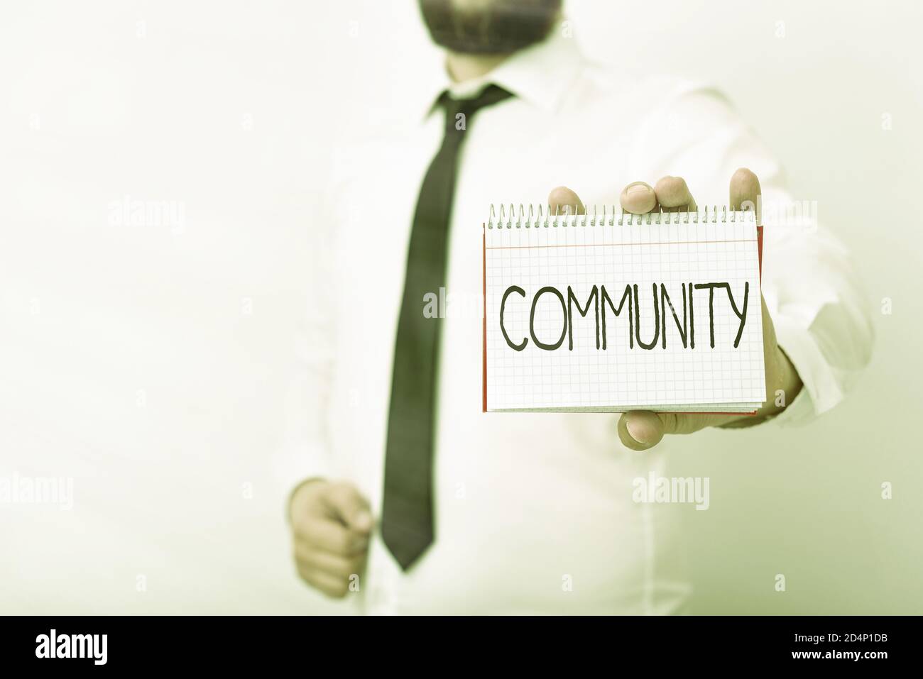 Handwriting text writing Community. Conceptual photo with a common ...
