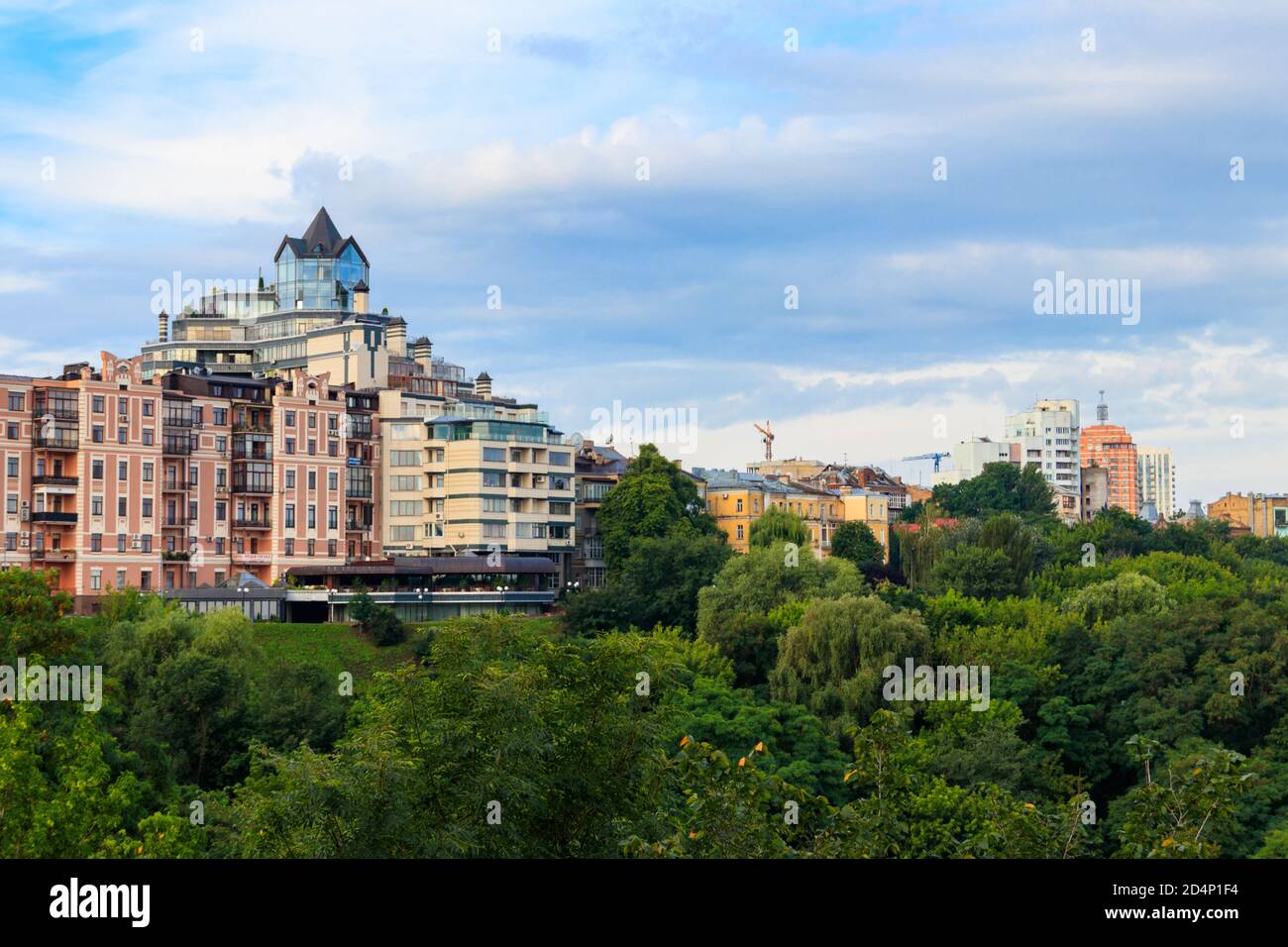 View of historical neighbourhood Podil in Kiev, Ukraine Stock Photo - Alamy