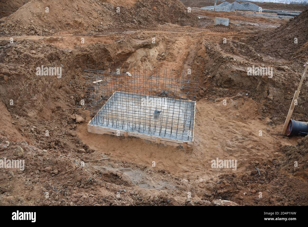 Connecting a trench drain to a concrete manhole structure at ...