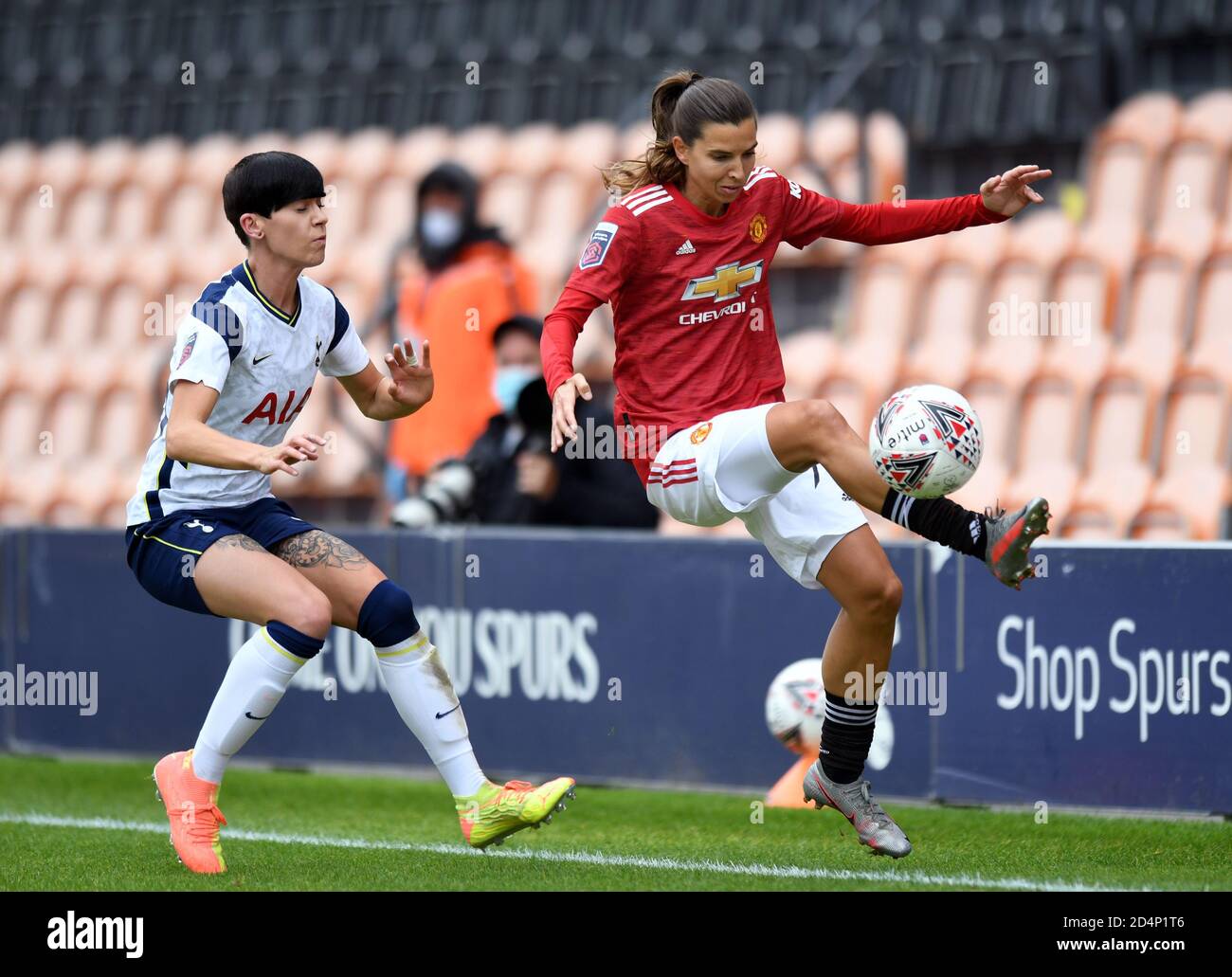 Tottenham Hotspur's Ashleigh Neville (left) and Manchester United's ...
