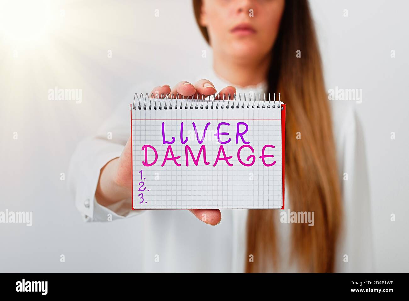 Writing note showing Liver Damage. Business concept for any disorder of ...