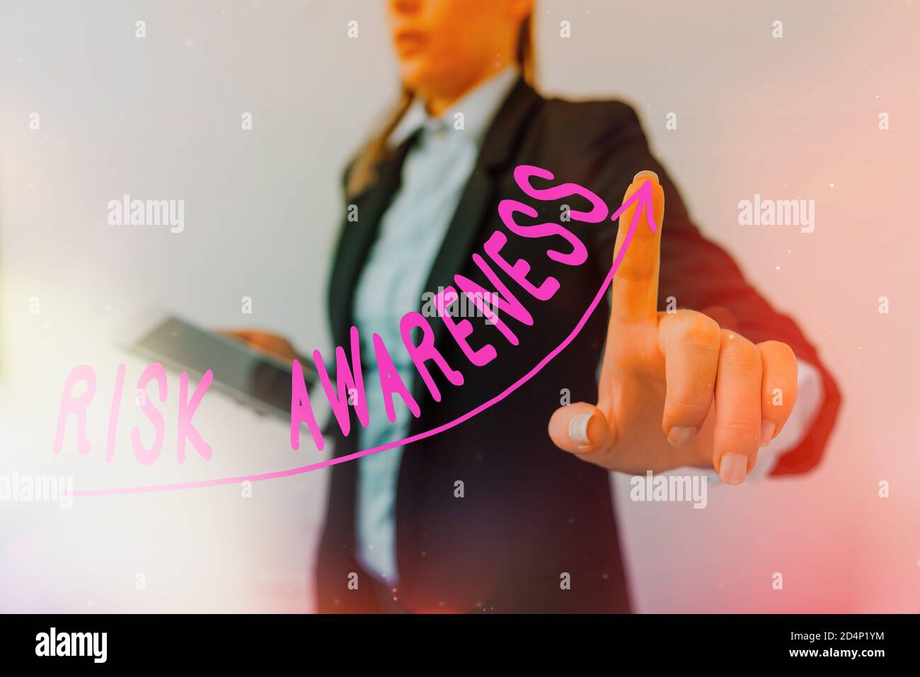 Handwriting text writing Risk Awareness. Conceptual photo recognizing ...